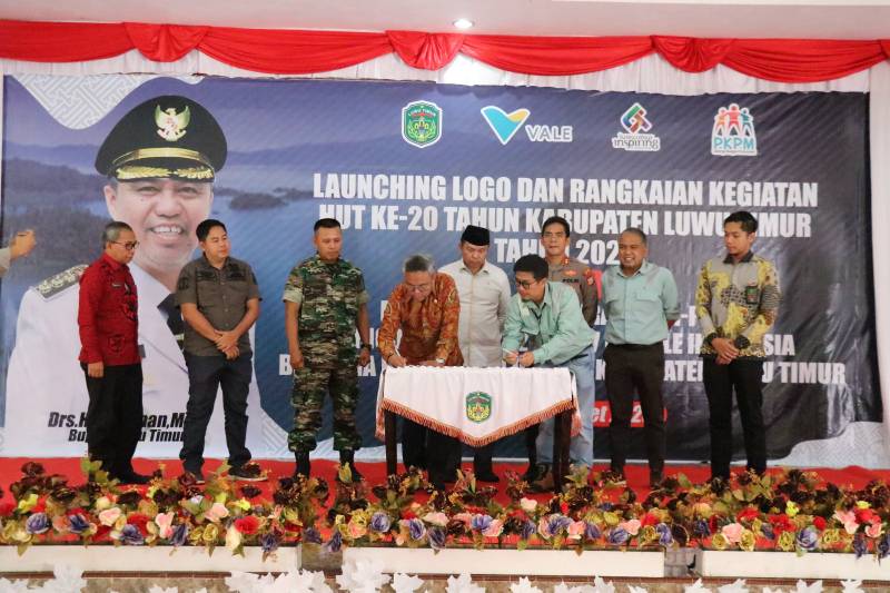 Bupati Launching Logo dan Rangkaian HUT ke-20 Kabupaten Lutim